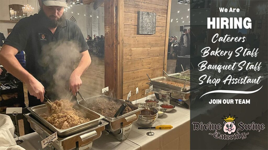 Join Our Team Divine Swine Catering